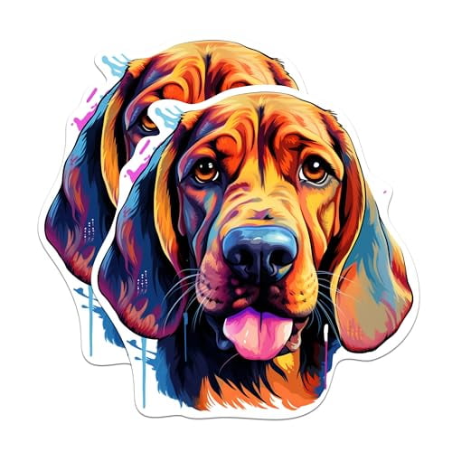 (2 Pack) Bloodhound Dog Breed Magnets - 5 Inches On Longest Side ...