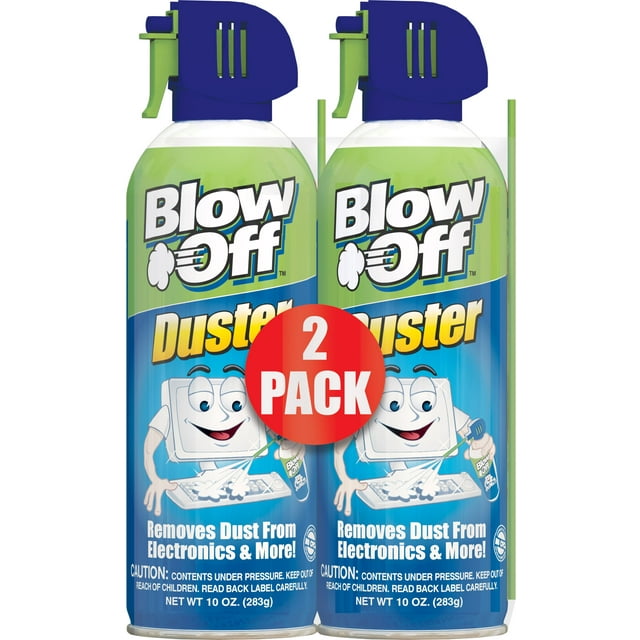 Blow Off Max Pro 10oz 2 Pack - Compressed Air Duster for Electronic ...