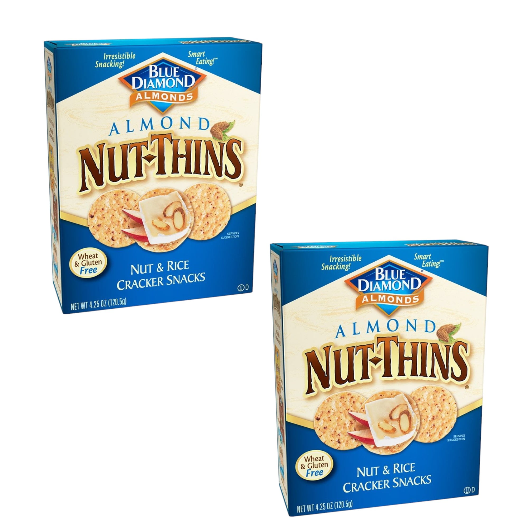 ( 2 Pack ) Blue Diamond Almonds Nut-Thins Nut & Rice Cracker Snacks ...