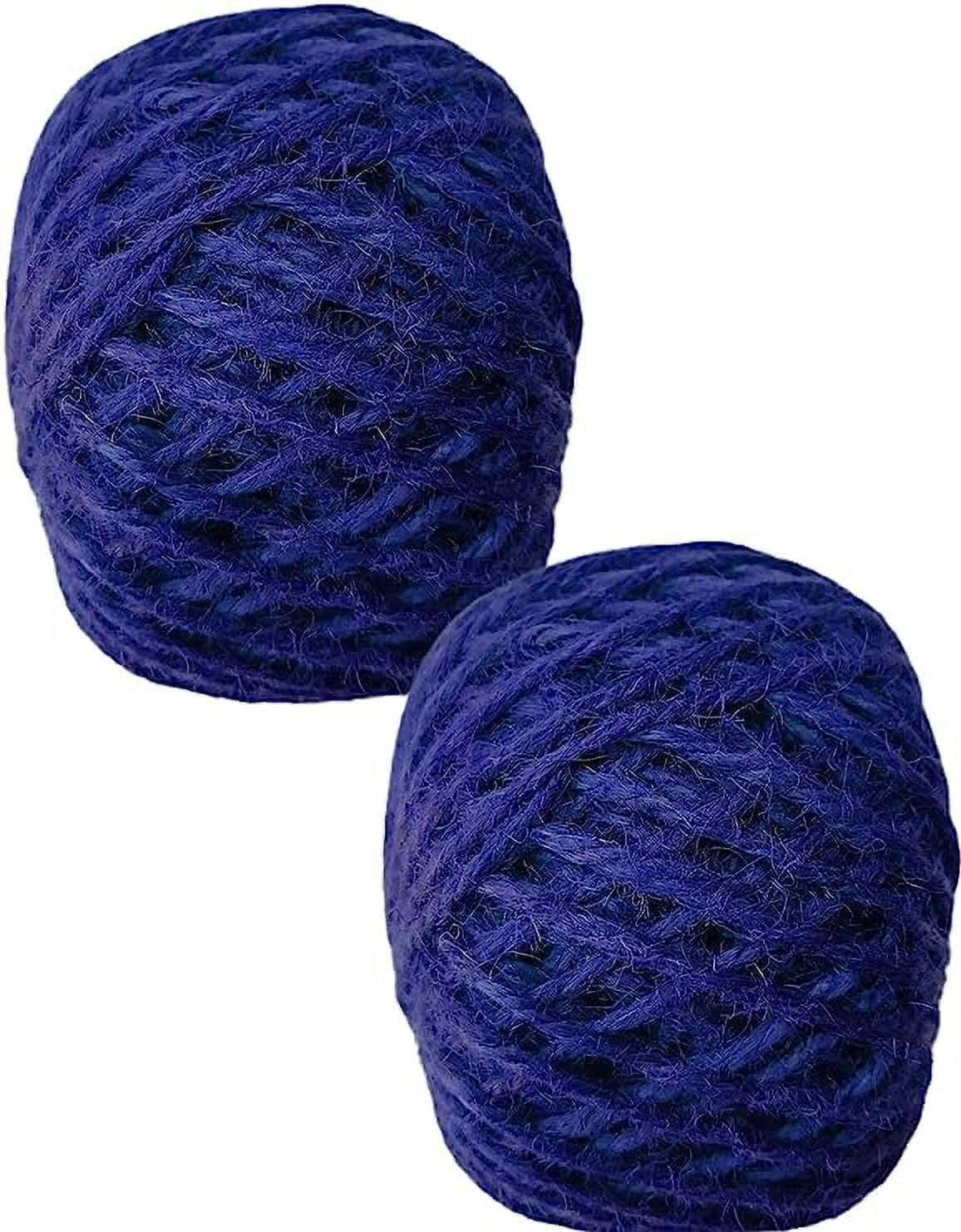 2 Pack - Blue Jute Twine Ball, Total 700 Ft 2 Ply 350 ft Each, Jute ...