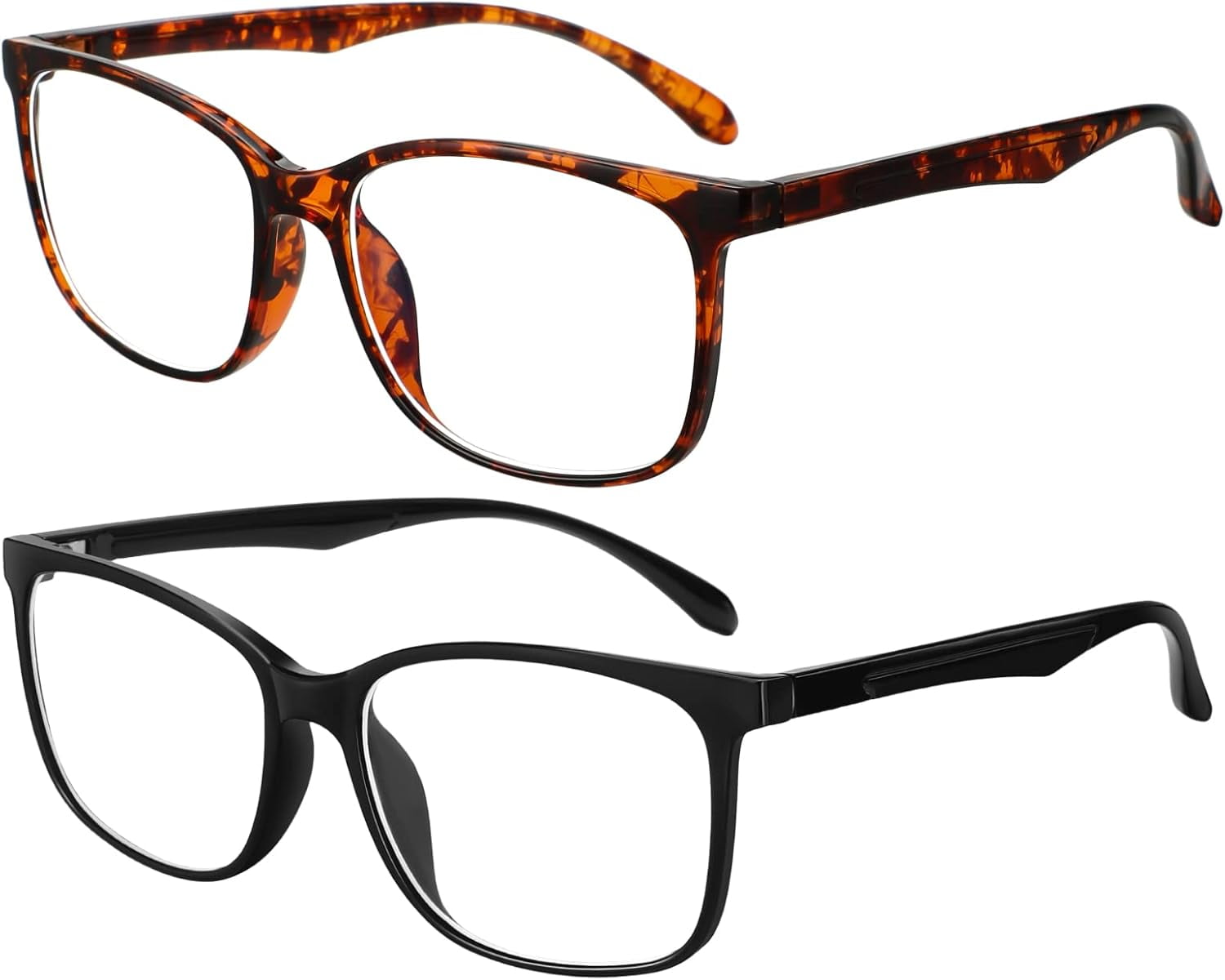 2 Pack Blue-Light-Blocking-Glasses Men/Women Computer Reading Gaming TV ...