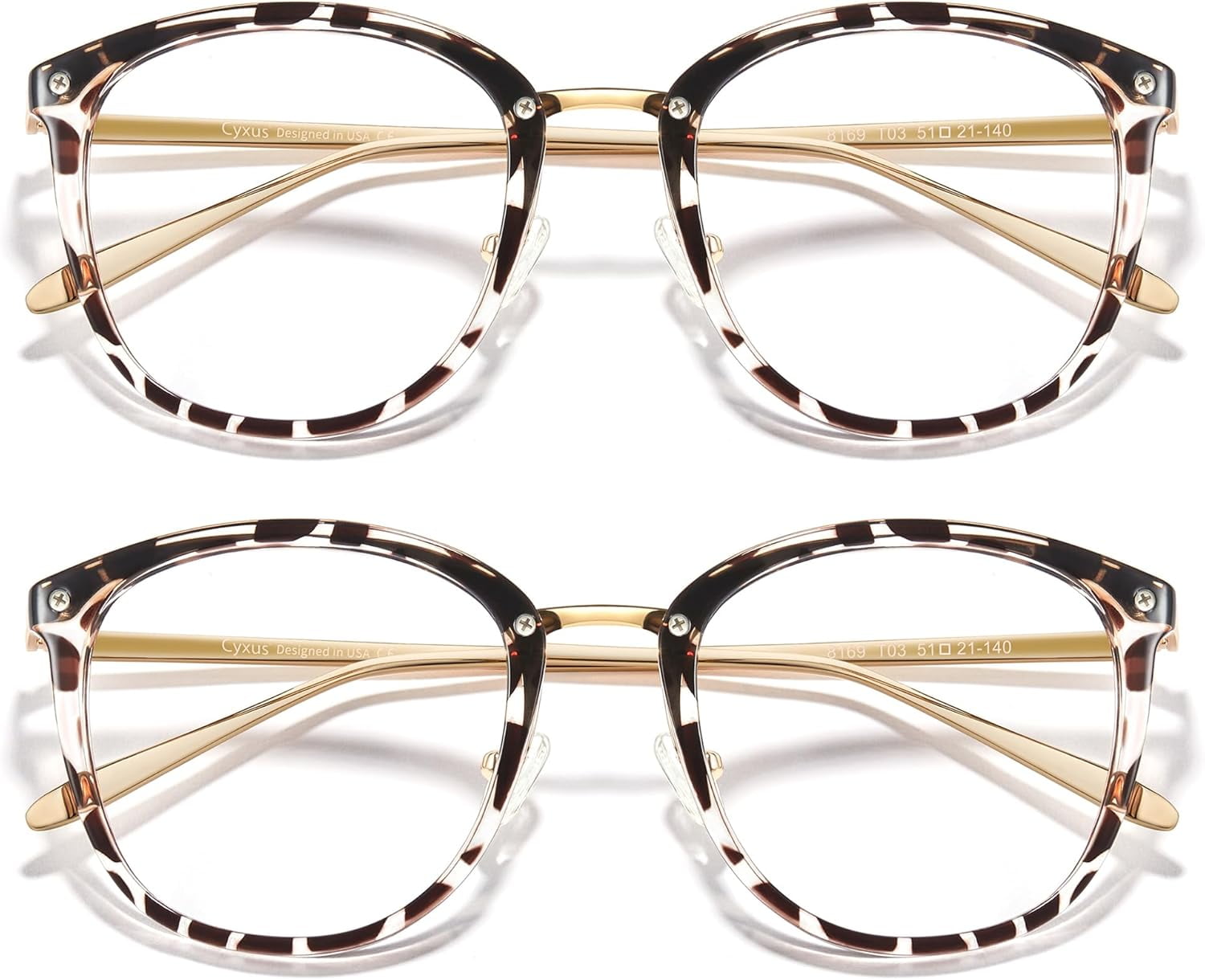 2 Pack Blue Light Glasses for Woman, Reduce Eye and for Office and ...
