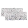 2 Pack Blue Misty Mountains Valance for Window Zen Flying Birds Peaks ...