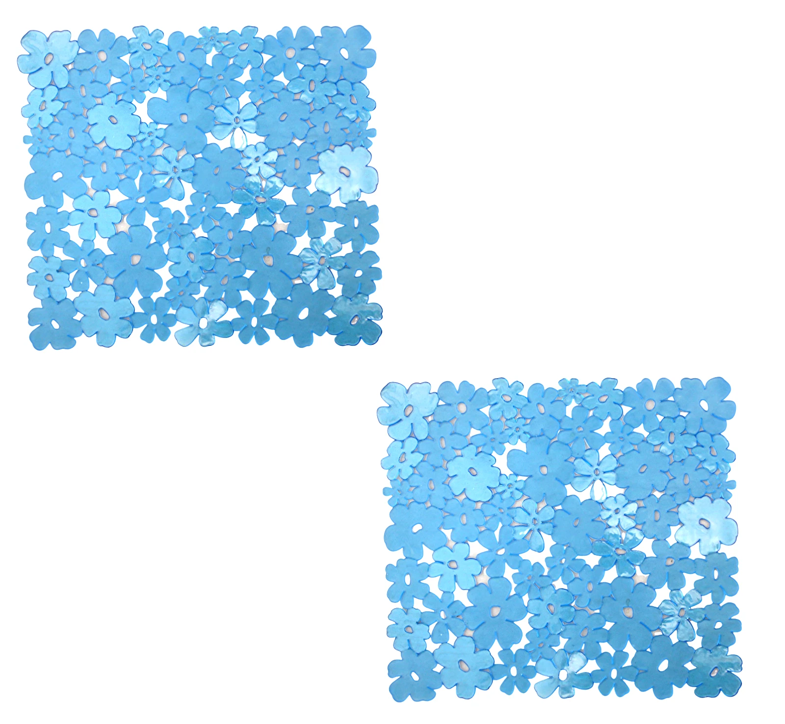 2 Pack Blue Pvc Sink Mat Protector 11.5" X 10.5" Scratch-Free Kitchen ...