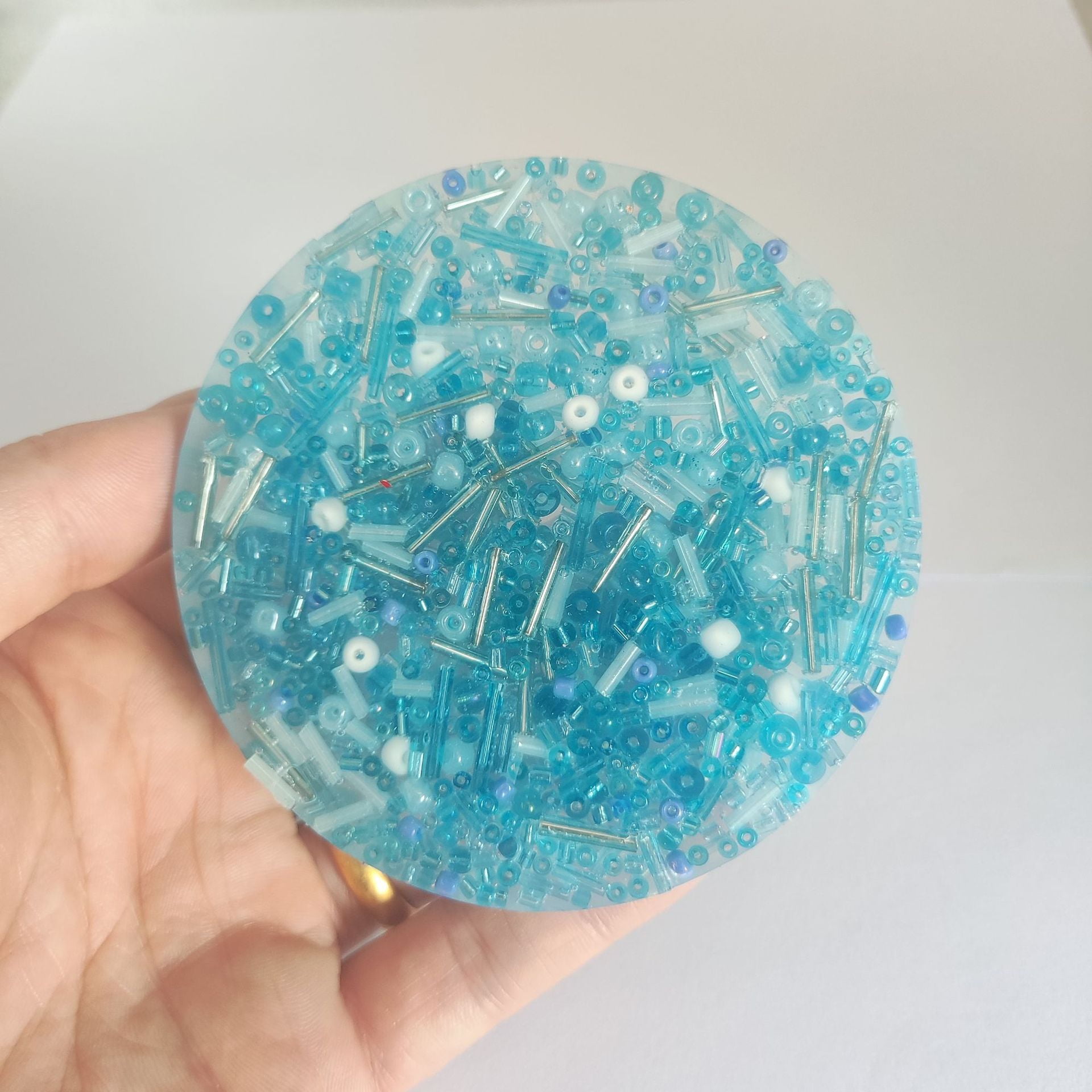 2 Pack Blue Round Picky Pad,Skin Picking Fidget Toys, Picking Pad ...