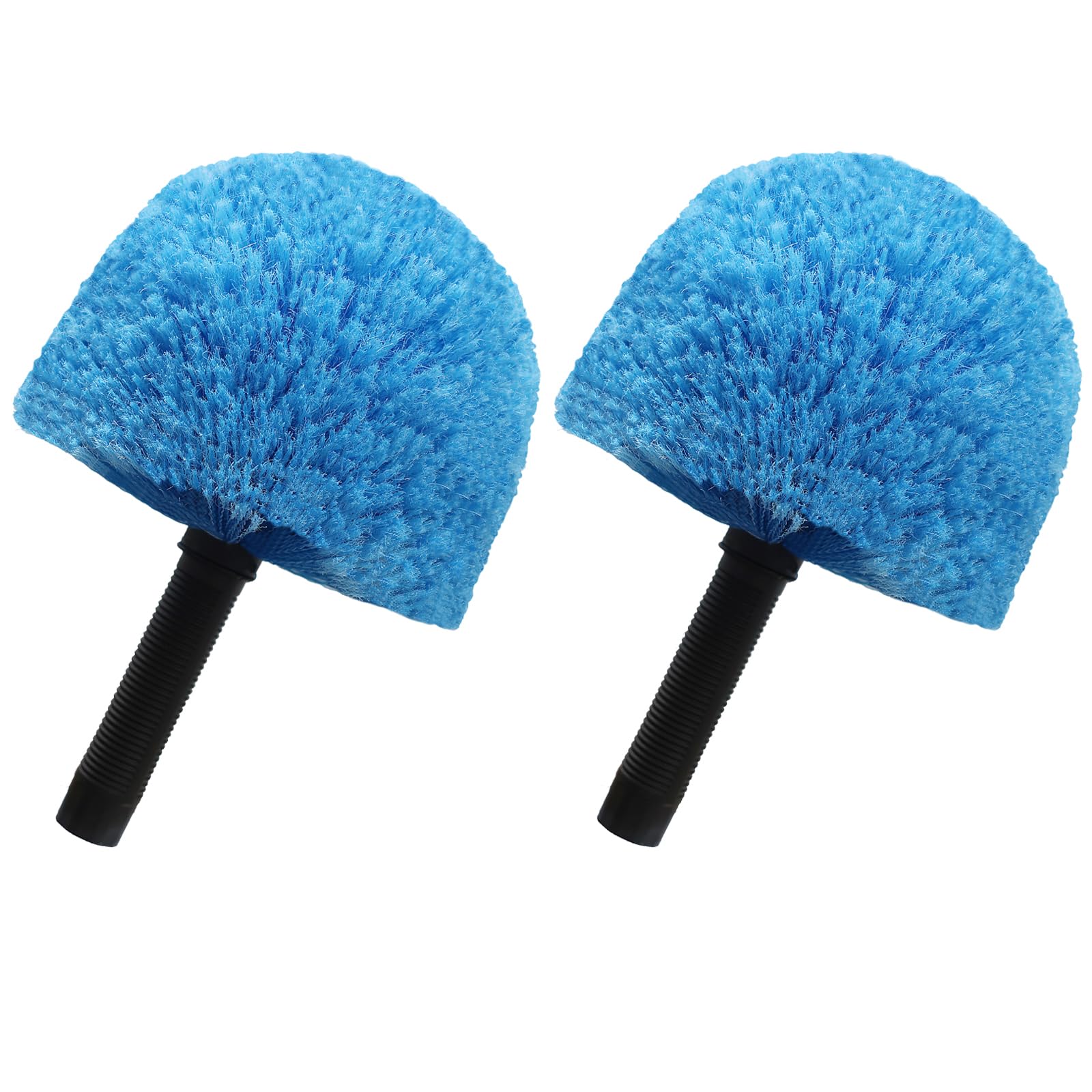 2 Pack Blue Twist-On Cobweb Duster Head Brush - Indoor & Outdoor Spider ...