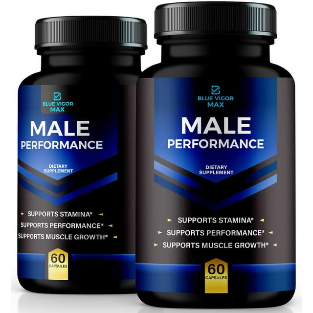 (2 Pack) Blue Vigor Max Pills, All-Natural Formula For Fitness and ...