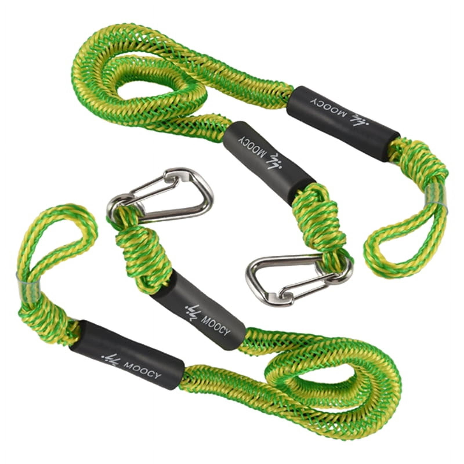 2-Pack Boat Bungee Dock Line with Hook Mooring Rope Accessories for ...