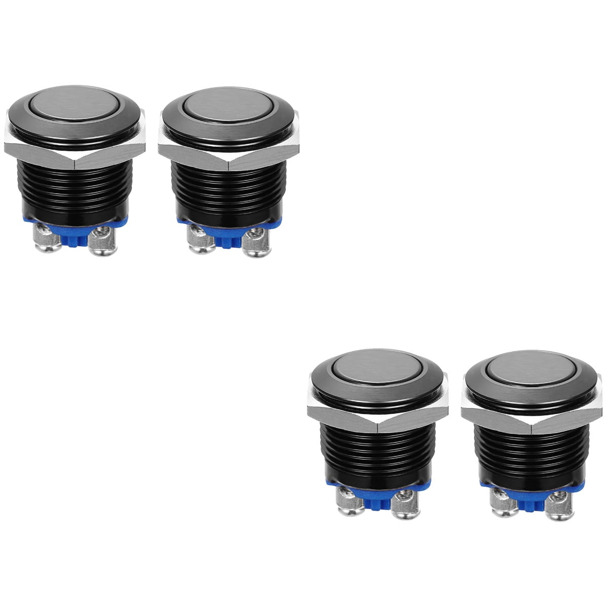2 PCS Ignition Switch Metal Reset Heavy Duty Push Button Banquet ...
