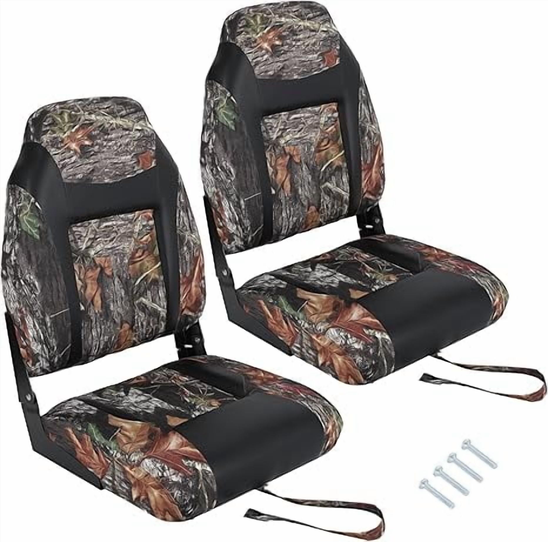 2 Pack Boat Seats High Back, Folding Boat Seats with Thickened Sponge ...
