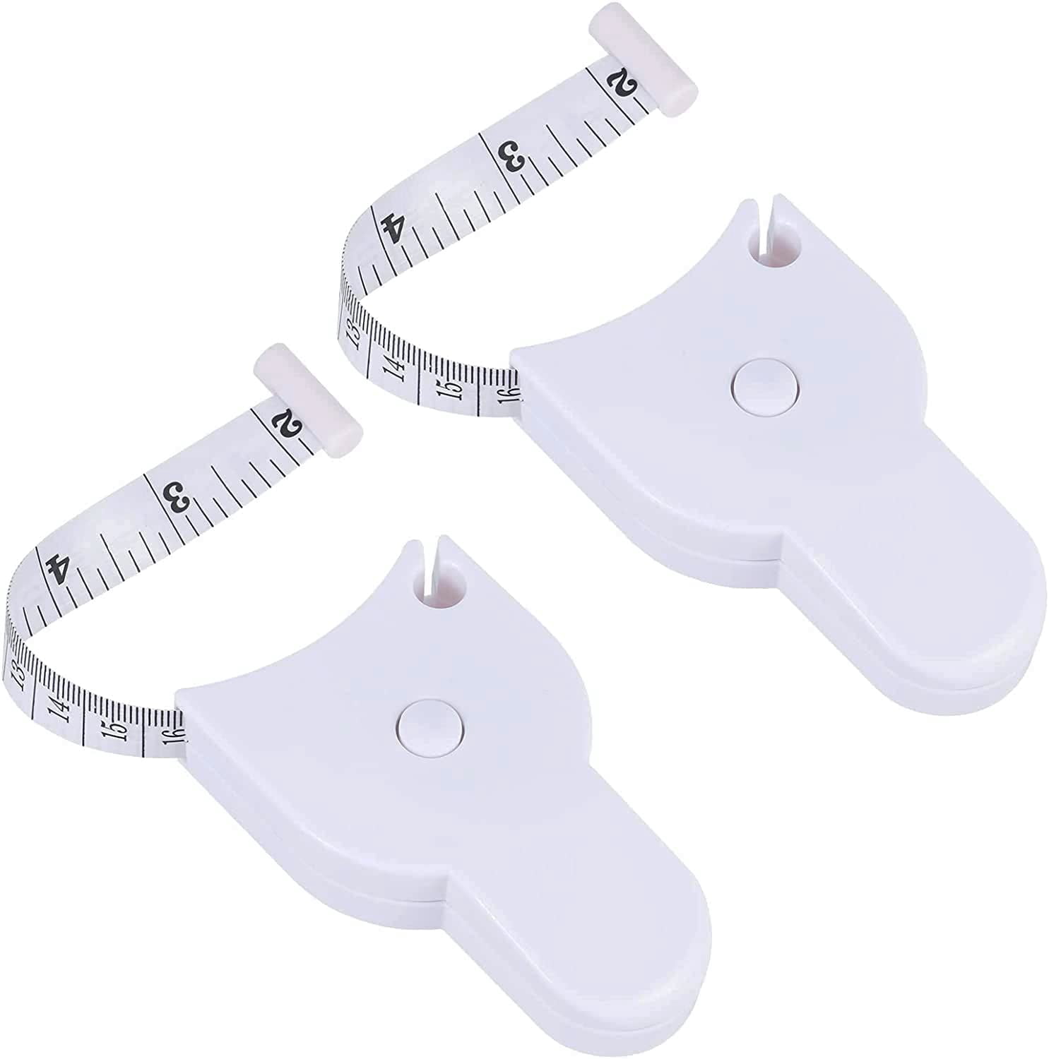 2 Pack Body Tape Measure 60 Inch 150cm ,Lock PinandPush Button Retract ...