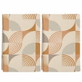 2 Pack Bohemian Kitchen Towels Morandi Color Simple Style Abstract ...