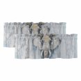 2 Pack Boho Elephant Valance for Window Floral Pattern Animal Abstract ...