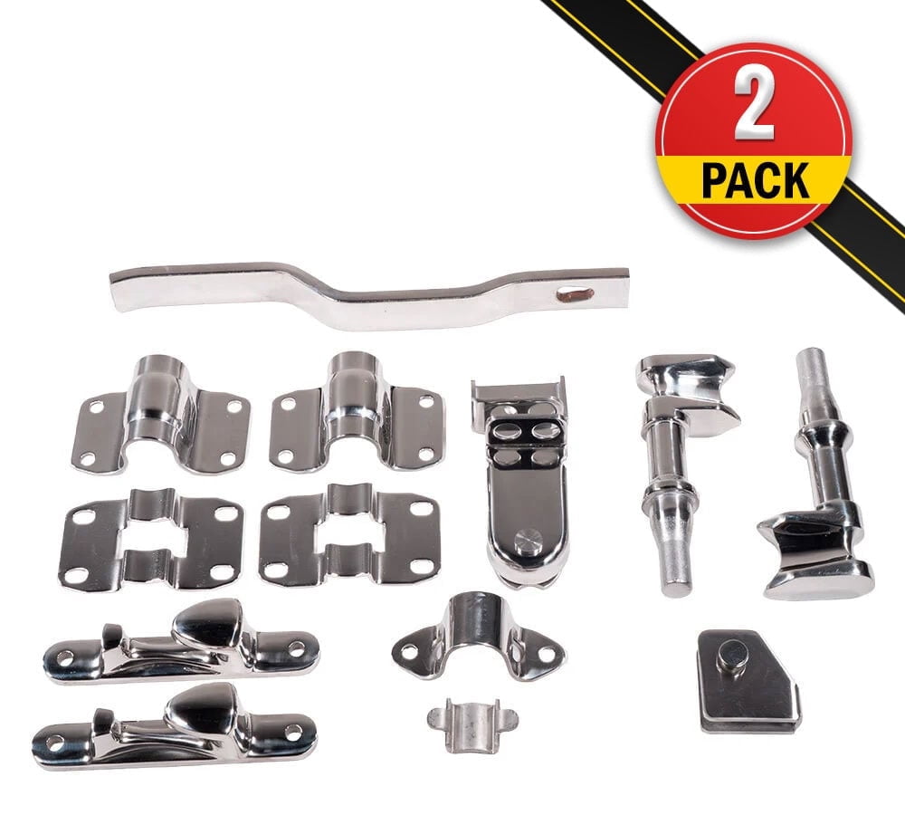 2 Pack Bolt-On Stainless Steel Shipping Container Door Lock Parts w/o ...