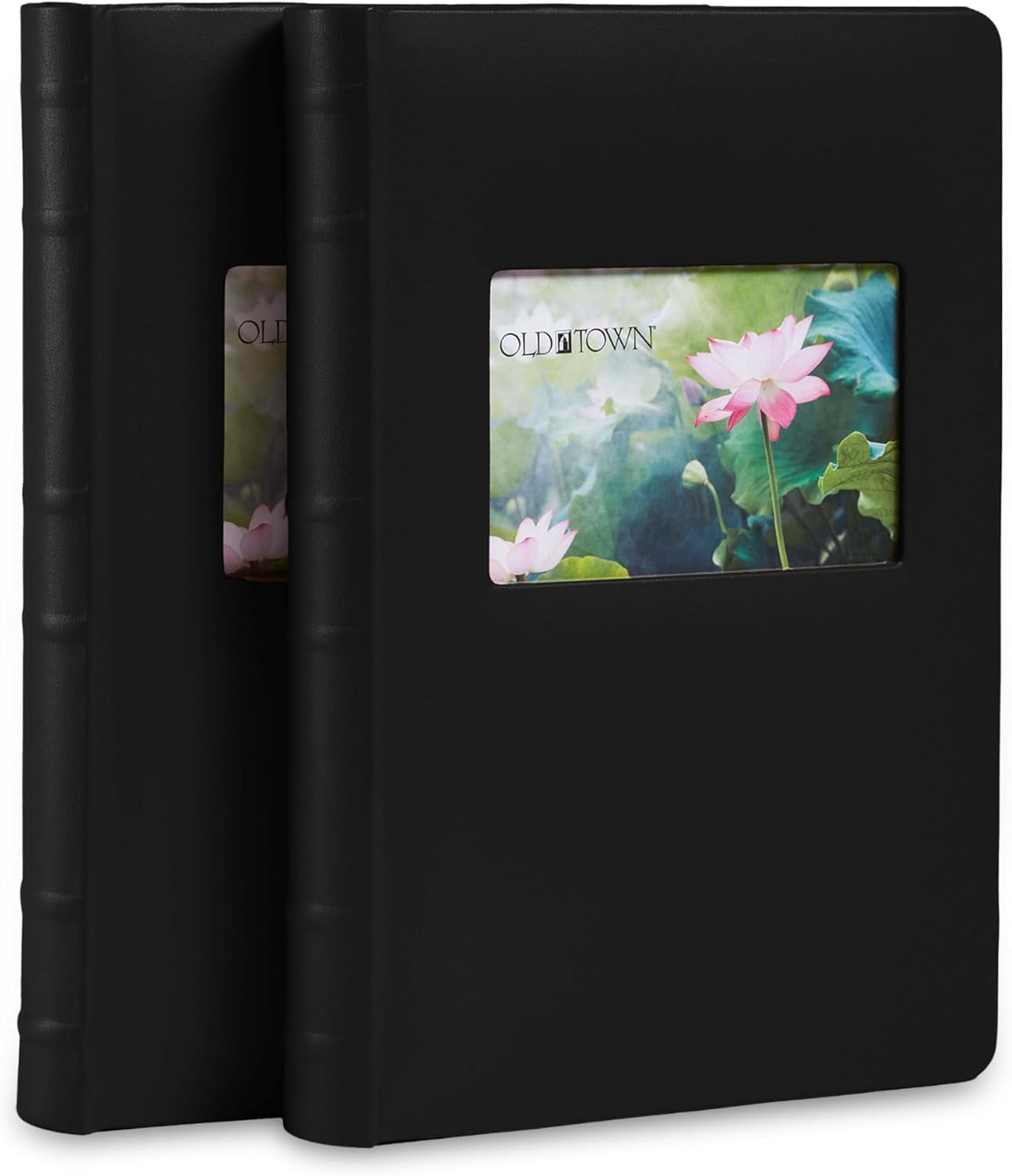 2-Pack Bonded Leather Photo Albums, Album 5x7 & 4x6 Slots, Black ...