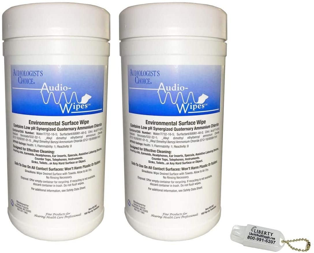 Free Shipping! 2 Pack Bonus Bundle! Audiowipes Towelettes - Large ...