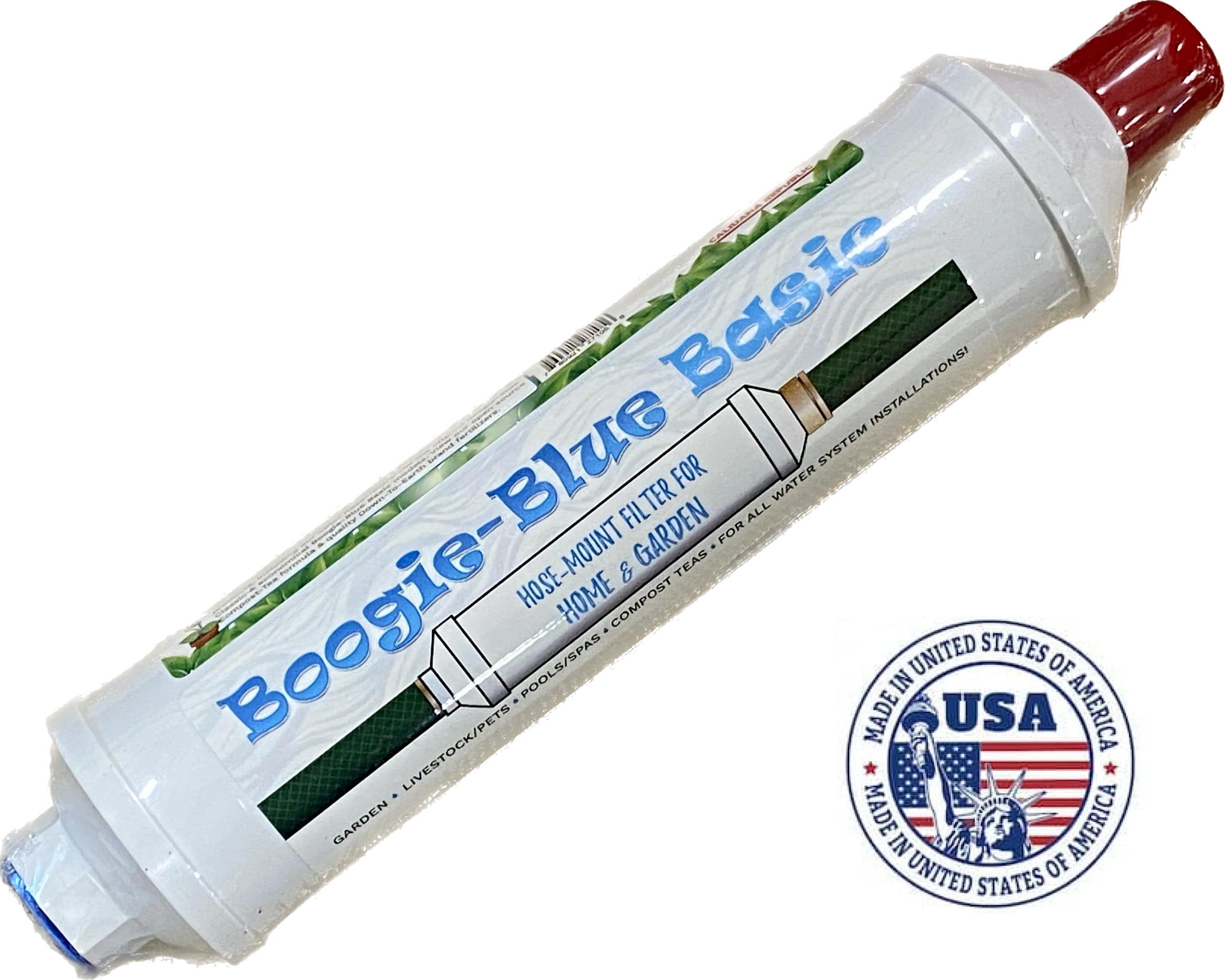 2-Pack, Boogie Blue Basic Garden Hose Water Filter, Outdoor RV, 10k ...