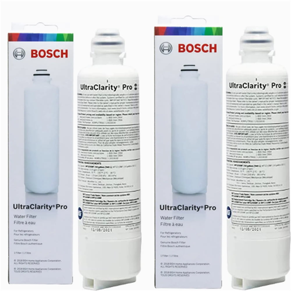 2 Pack Bosch UltraClarity Pro Water Filter, BORPLFTR50,BORPLFTR55 ...