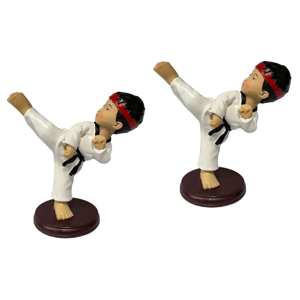 2 Pack Boy Taekwondo Action Figure Creative Martial Arts Doll 13.00X6 ...