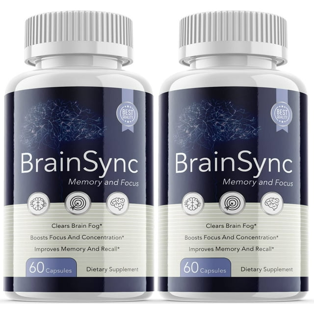 Brain Sync (2 Pack) - Booster Dietary Supplement for Mental Performance ...