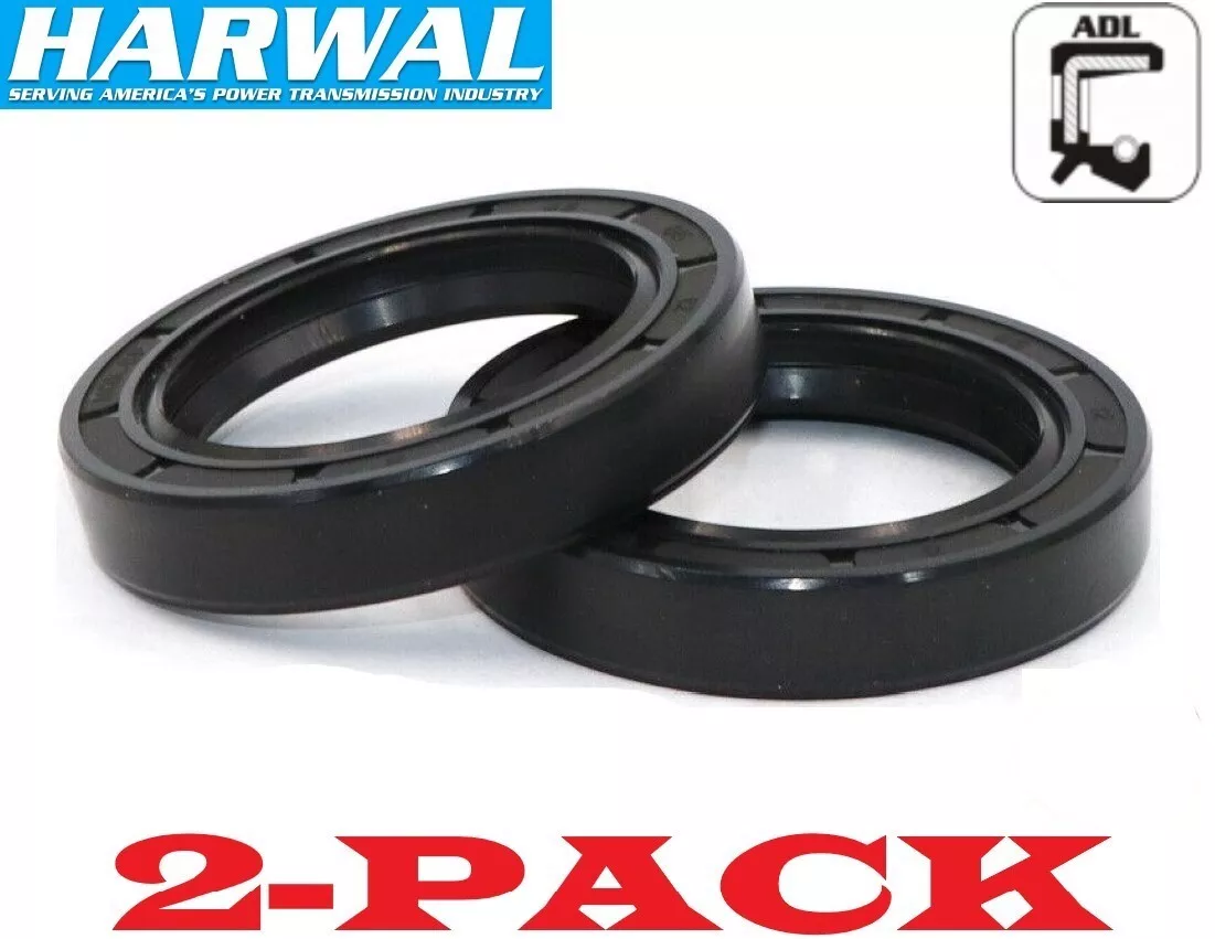 2-Pack!Brand New! Harwal 35X62X8-Adl Metric Oil Seal Nitrile Double Lip ...