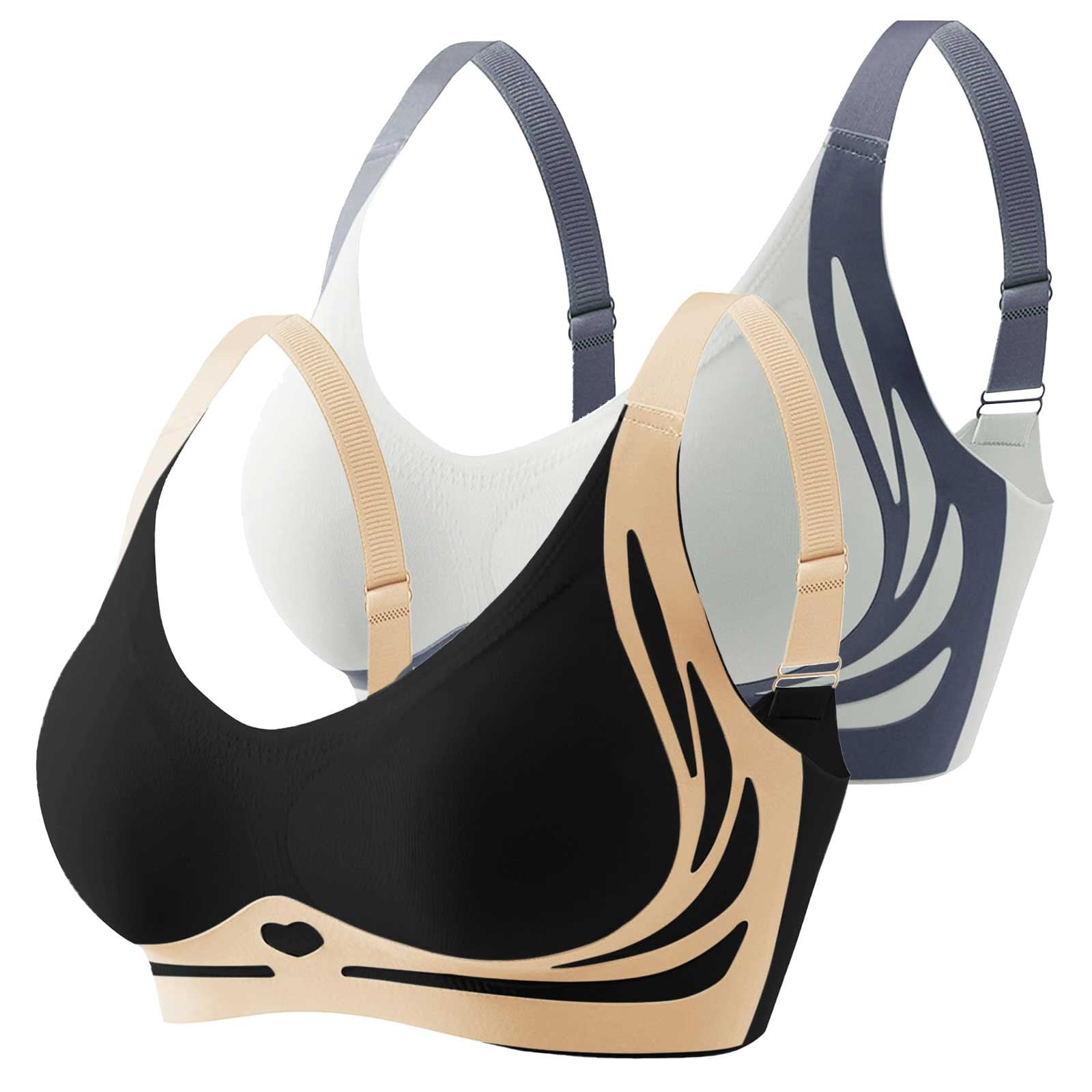 2 Pack Bras for Women No Underwire Soft Supportive Comfortable Seamless ...