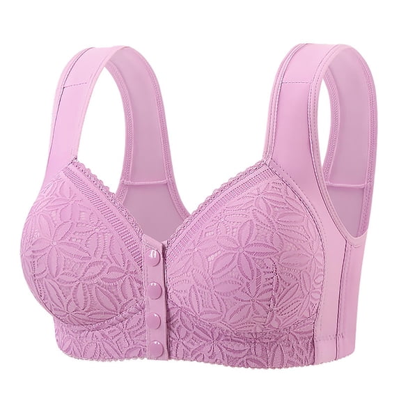 2 Pack Bras for Women Comfortable Large Thin Sagging Side Shining No ...