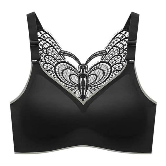 2 Pack Bras for Women No Underwire Butterfly Bandeau Cooling Seamless ...