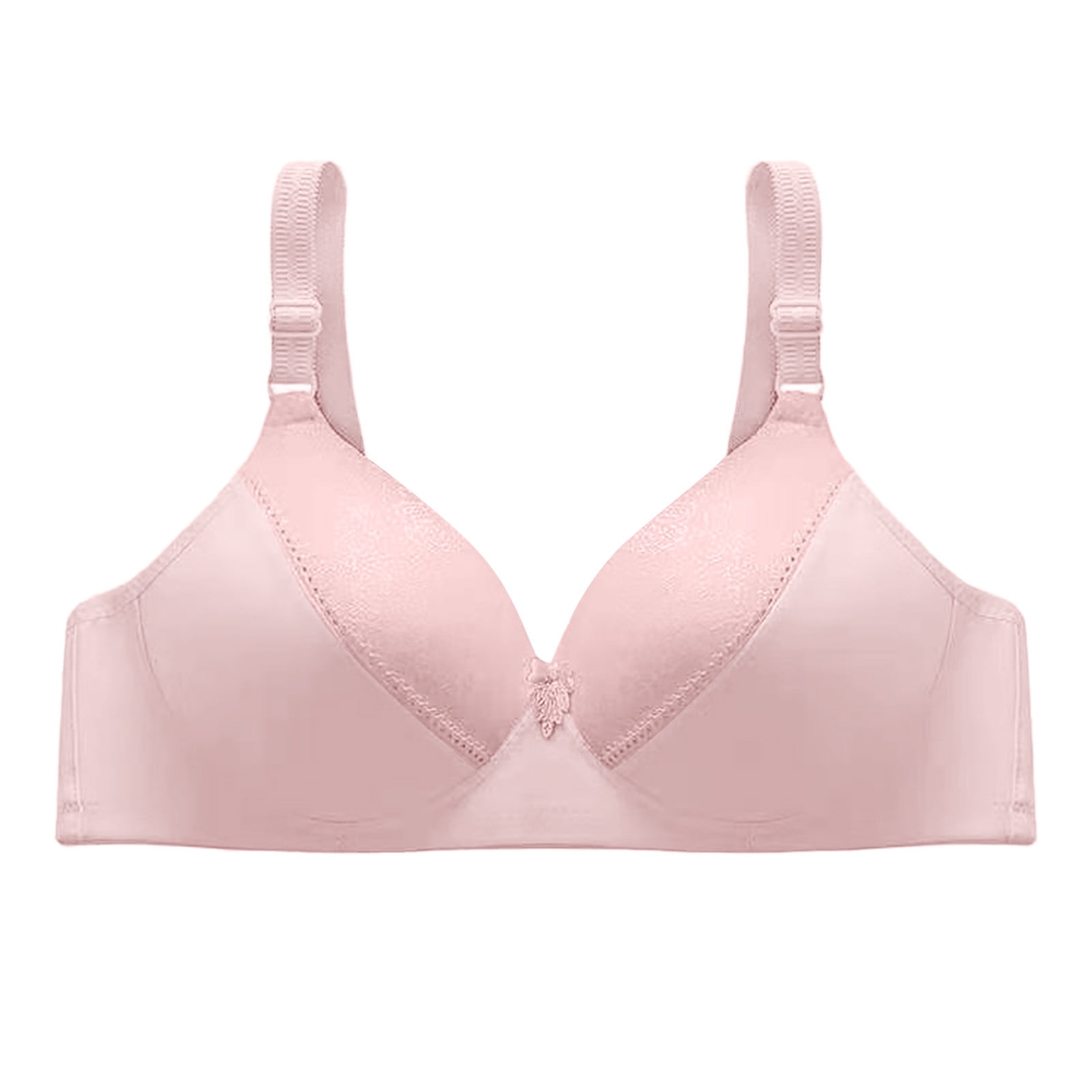 2 Pack Bras for Women No Underwire Lace Bralette Comfort Light Support ...