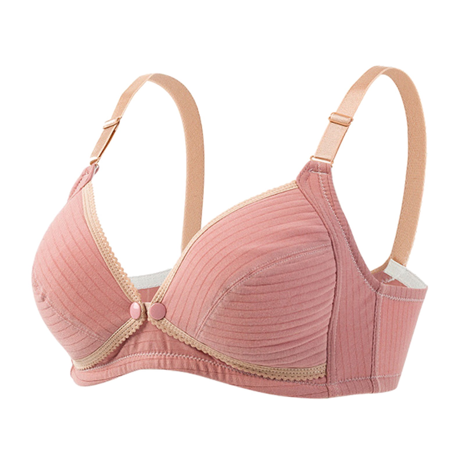 2 Pack Bras for Women No Underwire Nursing Front Opening Clip Down ...