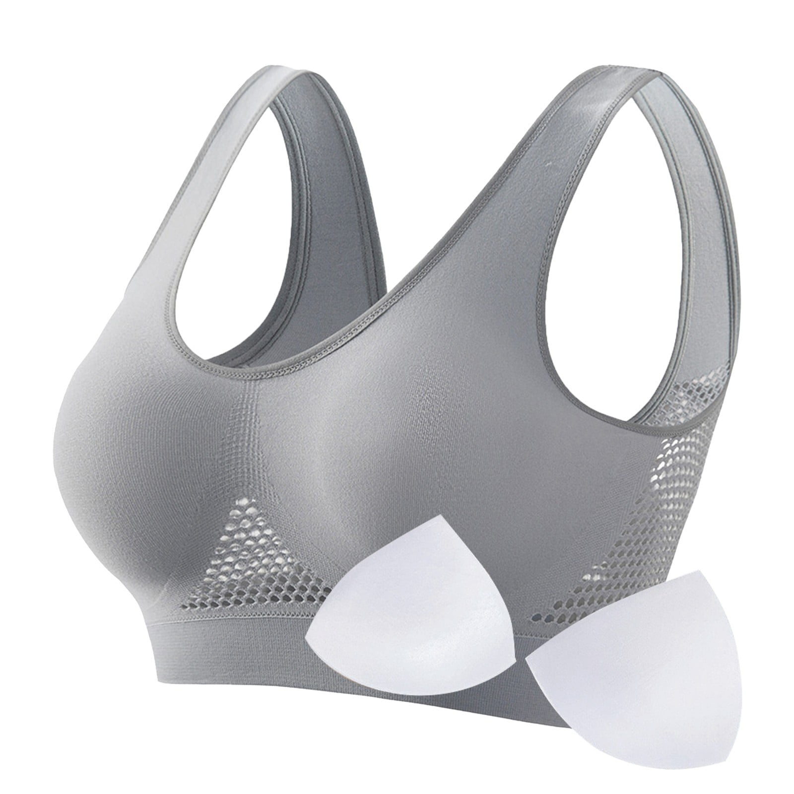 2 Pack Bras for Women No Underwire Shock Proof Running Back Drop ...