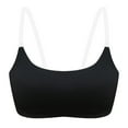 2 Pack Bras for Women Transparent Shoulder Strap Backless Underwire ...
