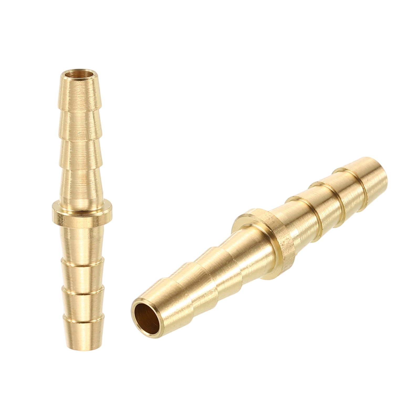 2 Pack Brass Hose Barb Adapter, 3/16" Barb for Automotive, Fluid ...