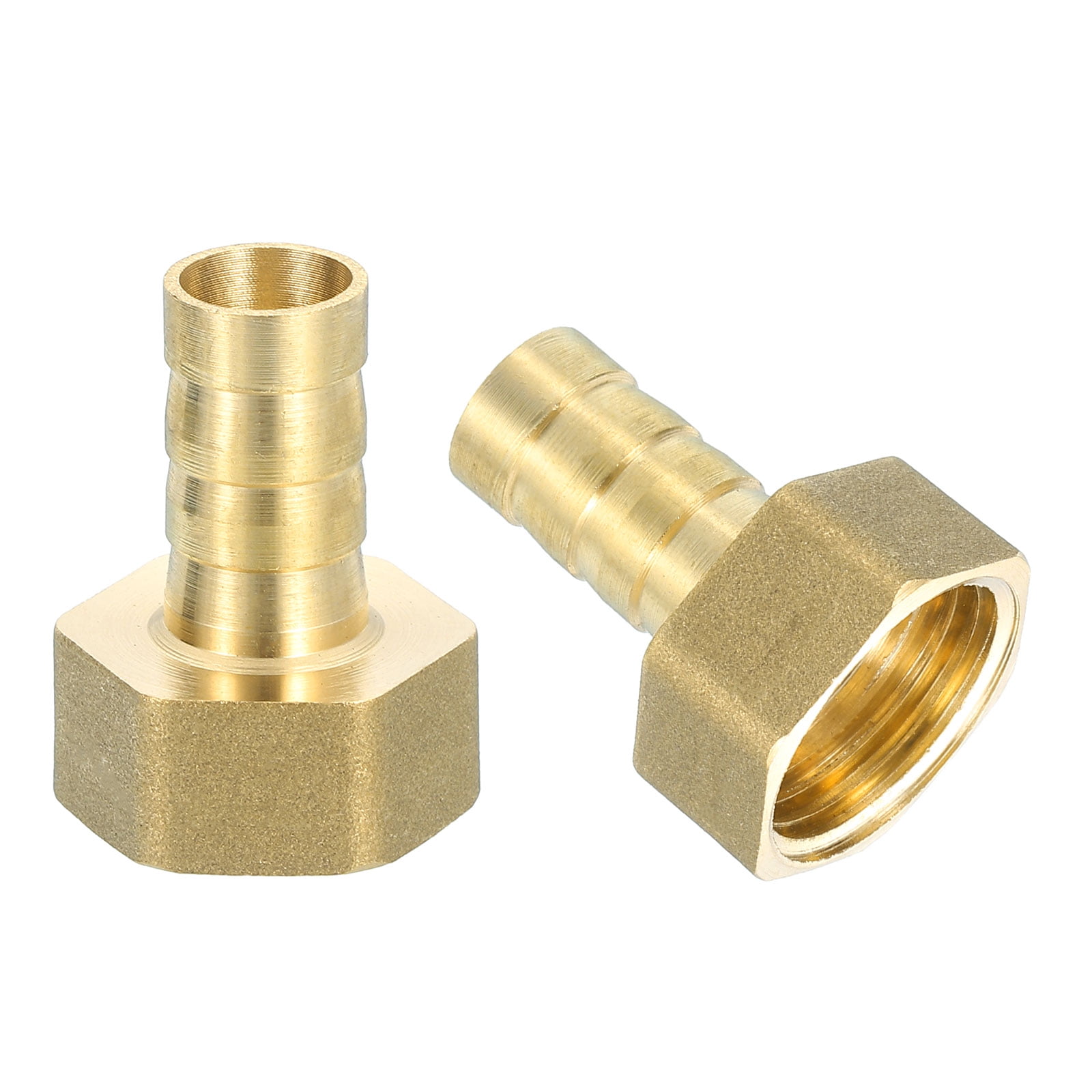 2 Pack Brass Hose Barb Fitting, 1/2" Barb x G 1/2 Female Brass Barb Pipe Fitting Adapter ...