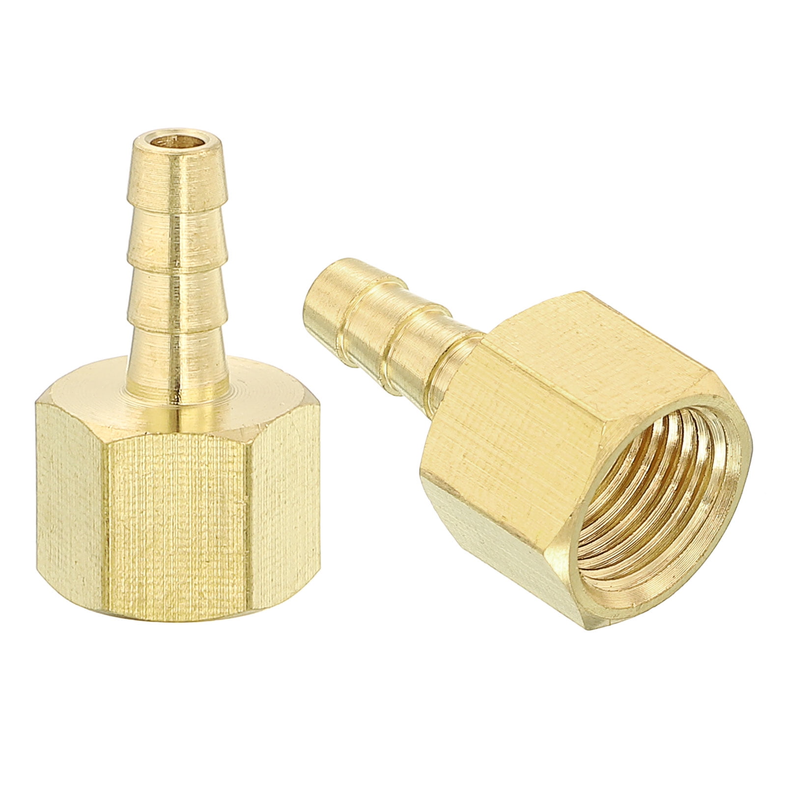 2 Pack Brass Hose Barb Fitting, 1/8" Bard x 1/8" NPT Female Hose ...