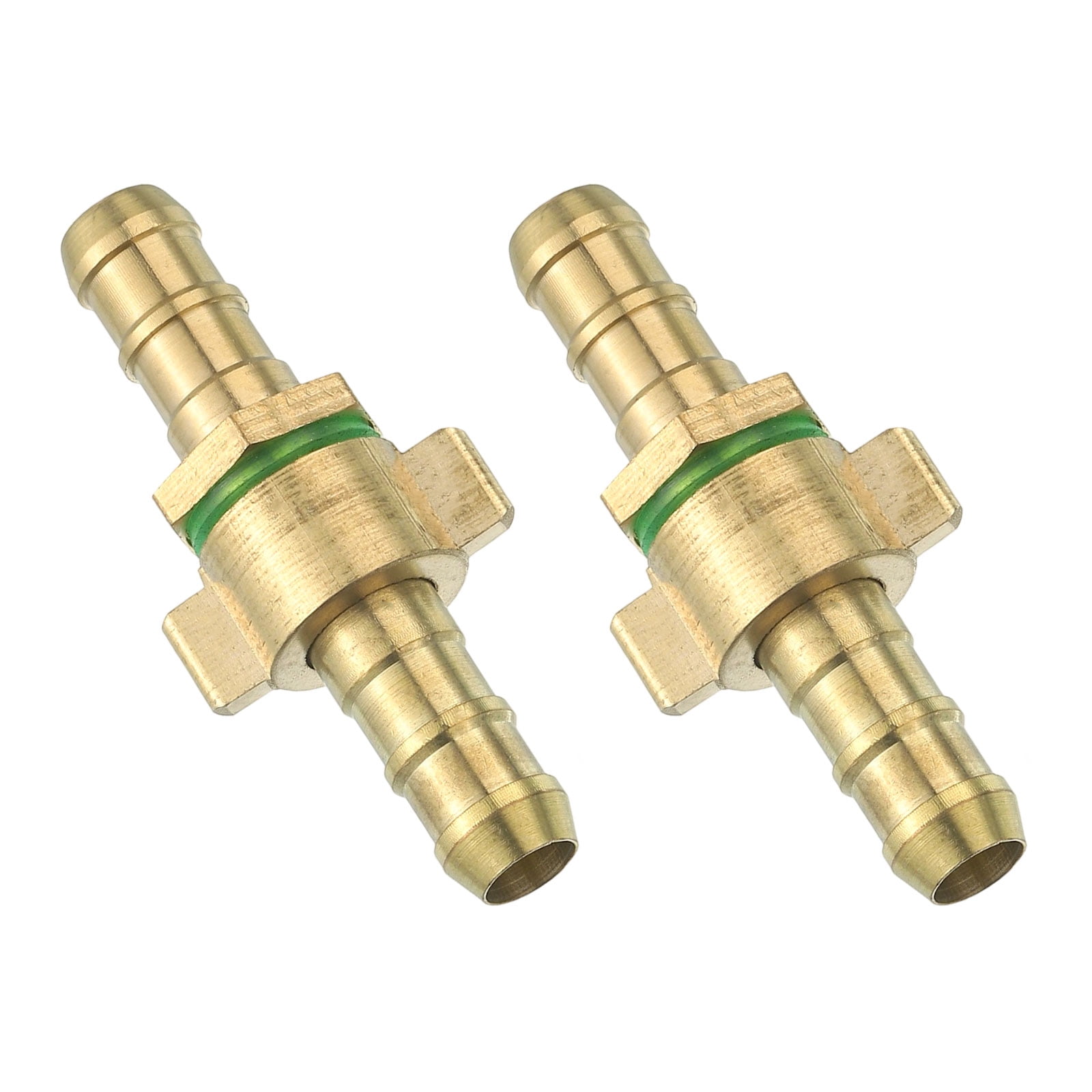 2 Pack Brass Hose Barb Fitting Straight Connector Coupler, 3/8" ID ...