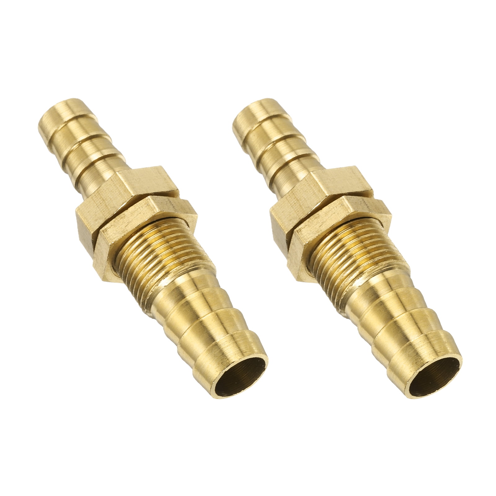 2 Pack Brass Hose Barb Fitting Straight Connector Coupler, 3/8" x 5/16 ...