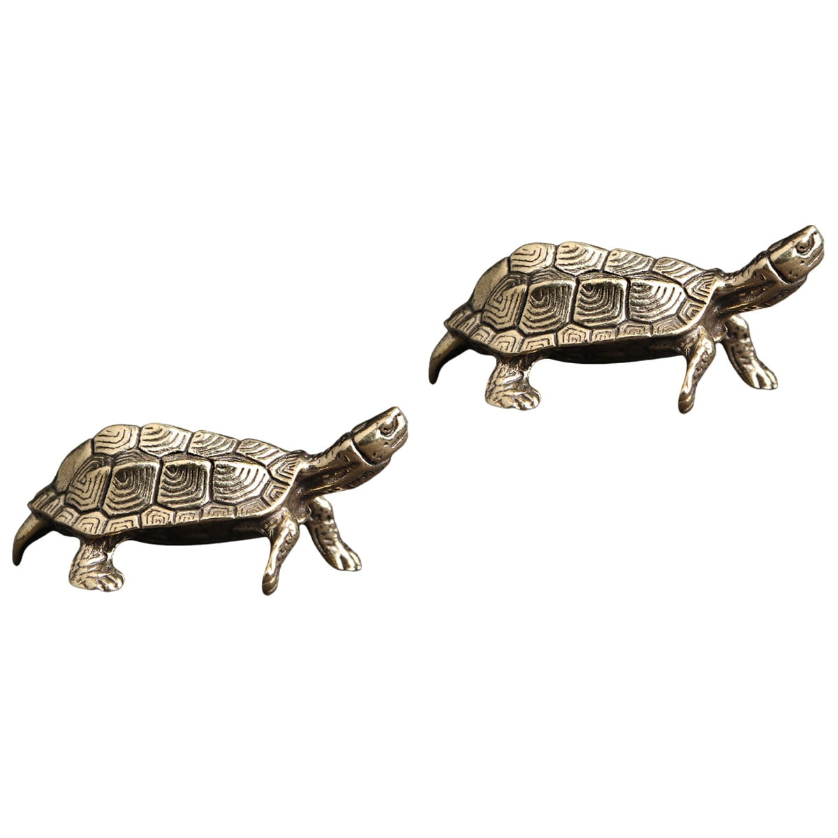 2 Pack Brass Tortoise Wing Ornaments Turtle Decoration Succulent ...