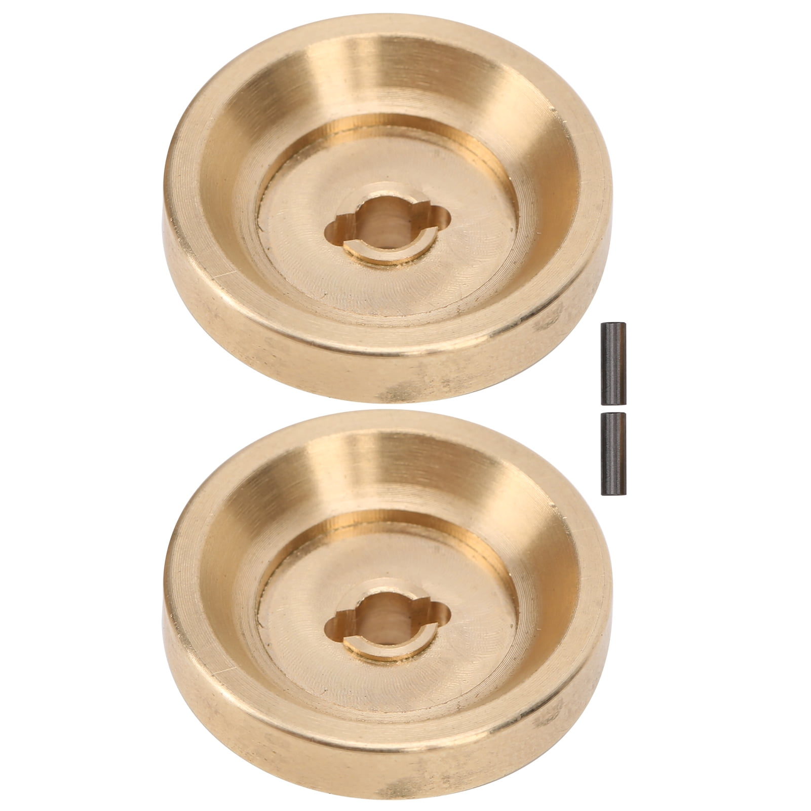 2-Pack Brass Wheel Hub Counterweights - Upgrade Accessories for 1/24 ...
