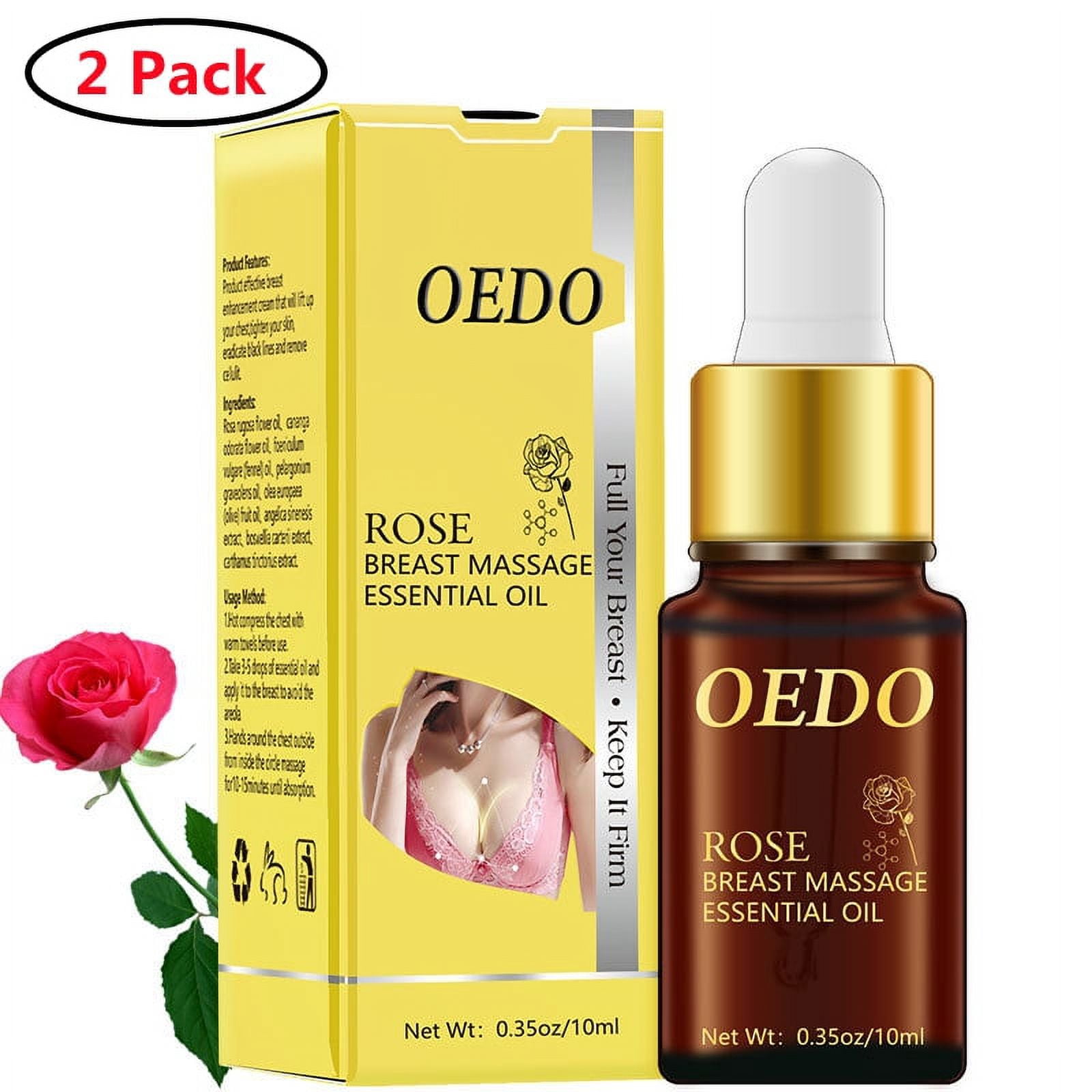2 Pack Breast Enhancement Oil,Firming Lifting Up Breast Essence ...