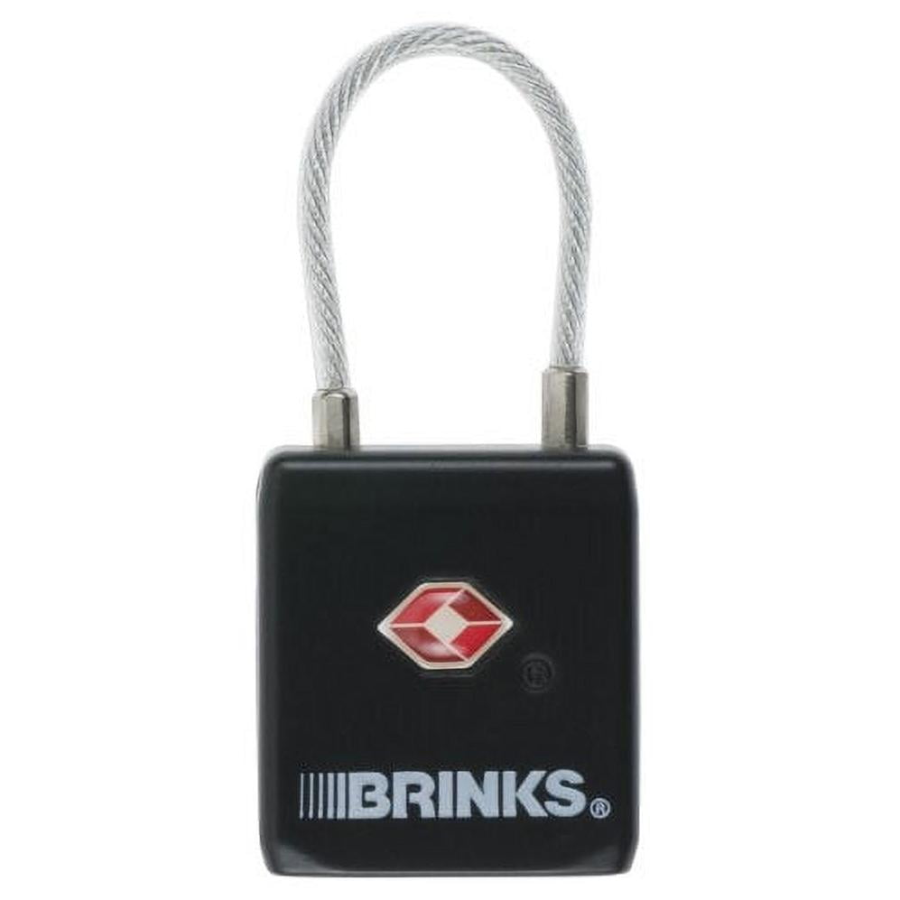 2-Pack, Brinks 28mm TSA Approved Keyed Padlock with Flexible Shackle ...