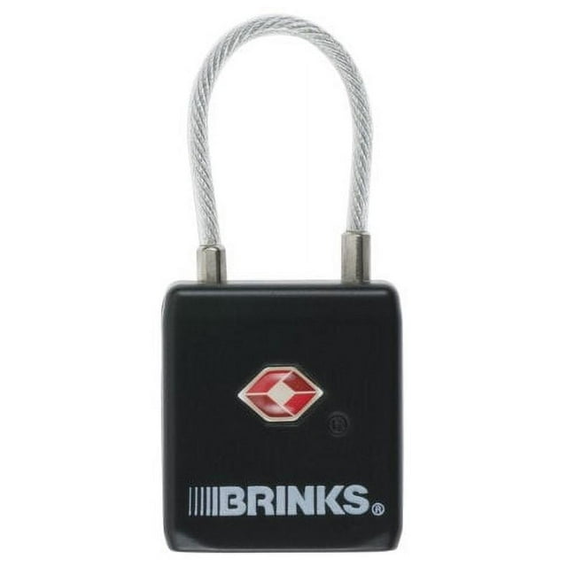 2-Pack, Brinks 28mm TSA Approved Keyed Padlock with Flexible Shackle ...