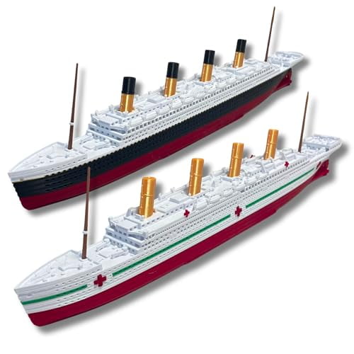 2-Pack Britannic Model Ship & Olympic 1 Ft Long Assembled Titanic Toys ...
