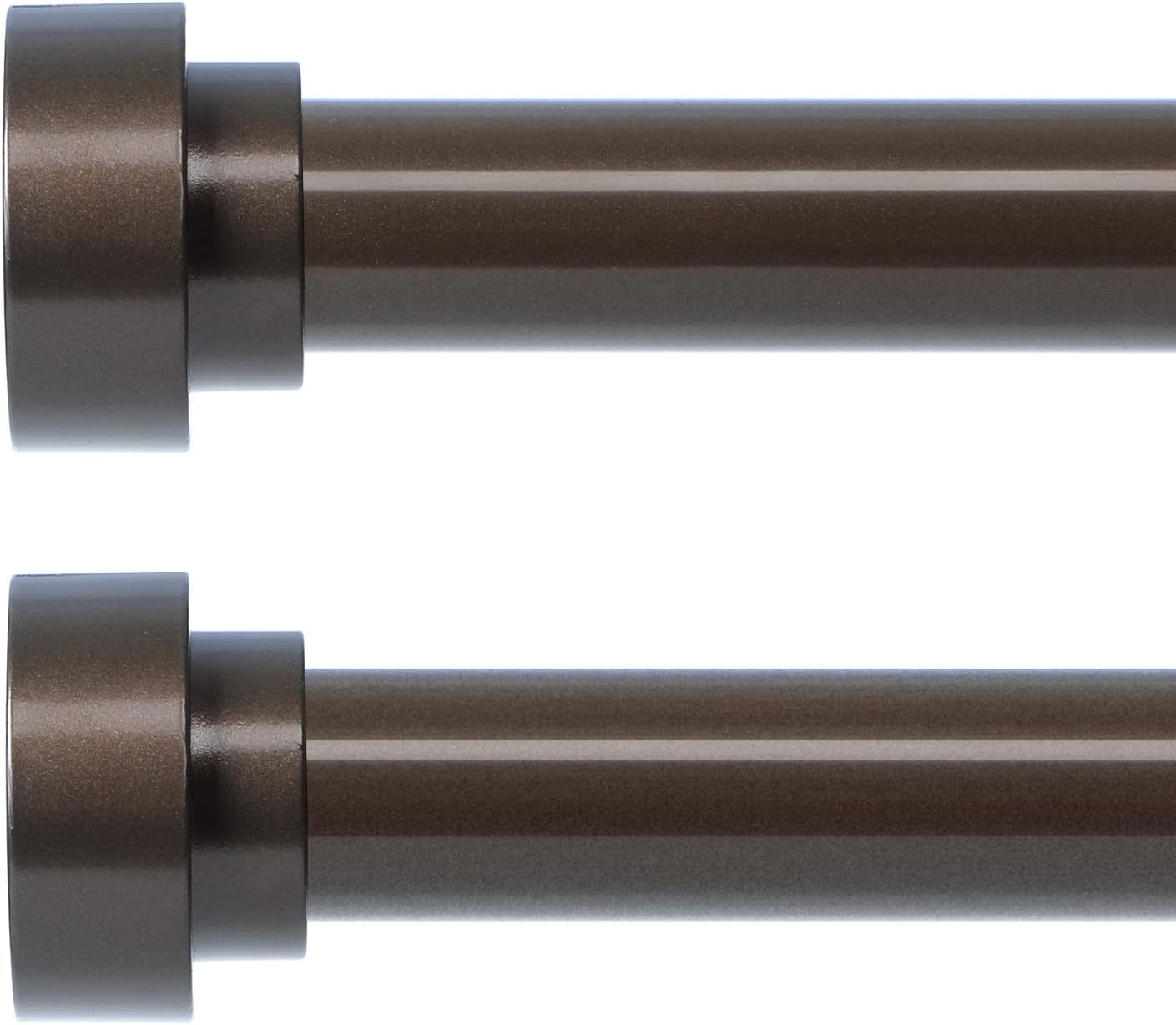 2 Pack Bronze Curtain Rods for Windows 48 to 84 Inch(4-7ft),1 Inch ...