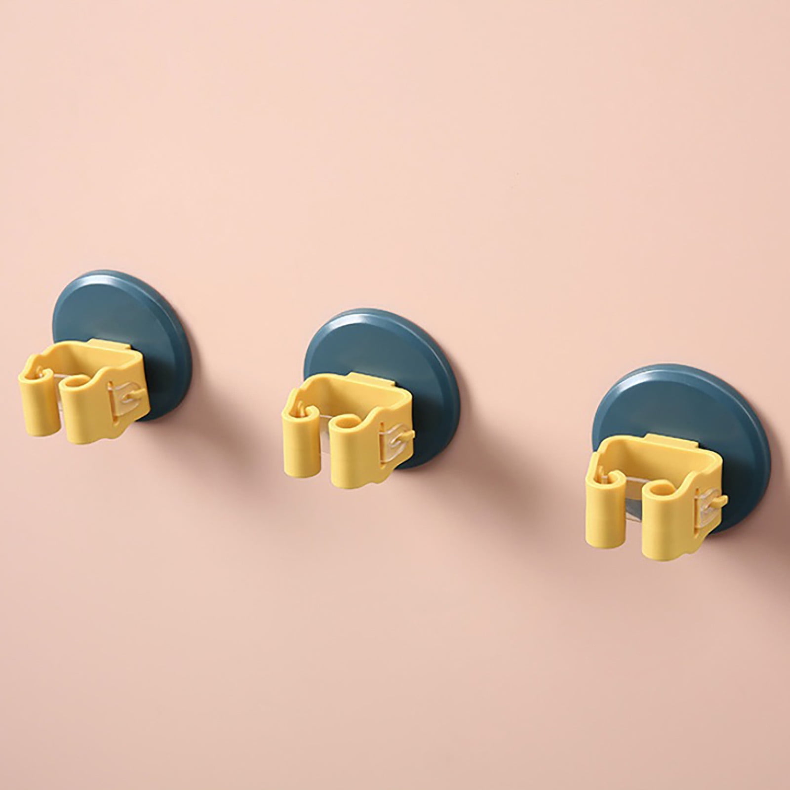 2 Pack Broom Holder Wall Mount Mop Grippers No Drilling Self Adhesive ...