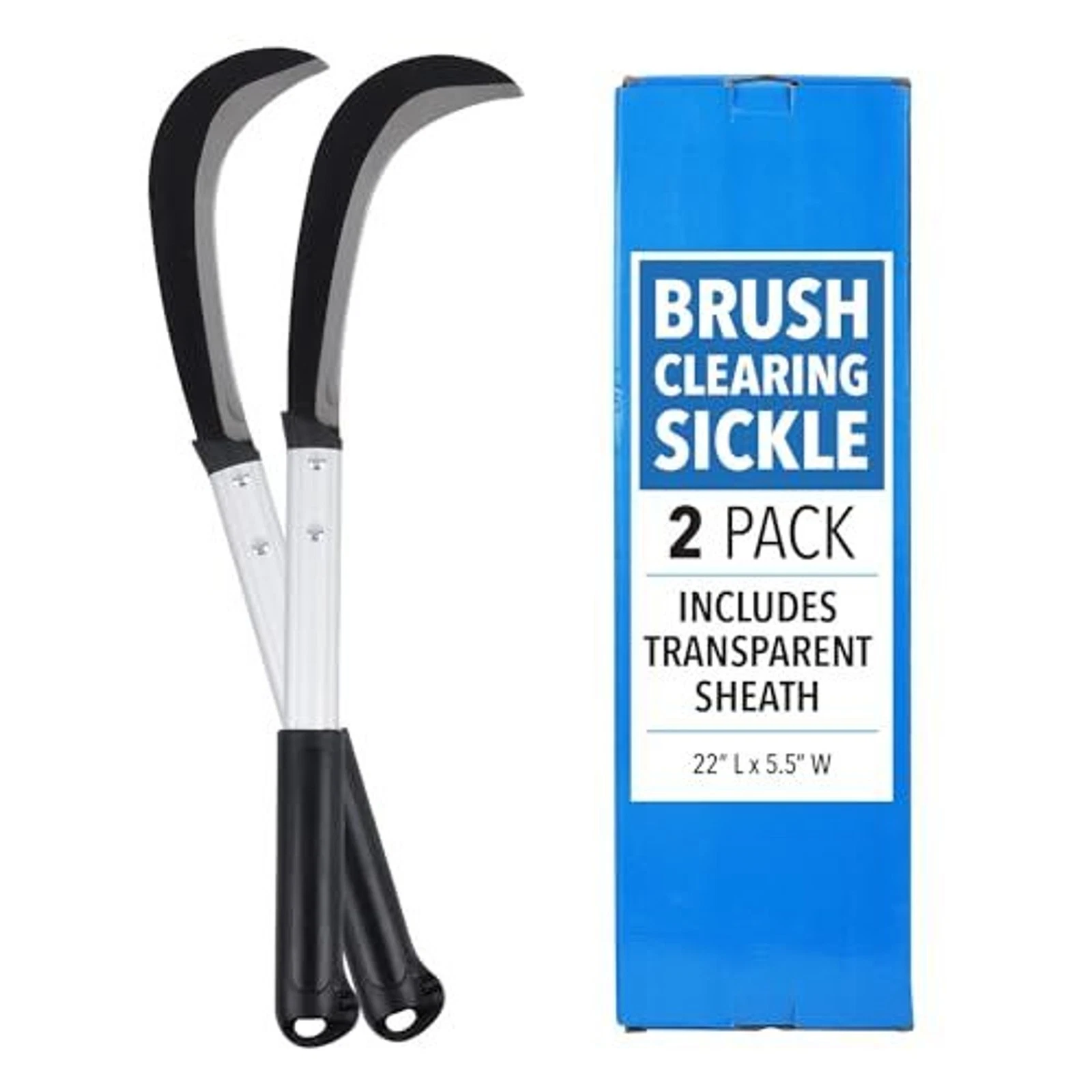 [2 Pack] Brush Clearing Sickle - Extra Long Brush Cutter - Walmart.com