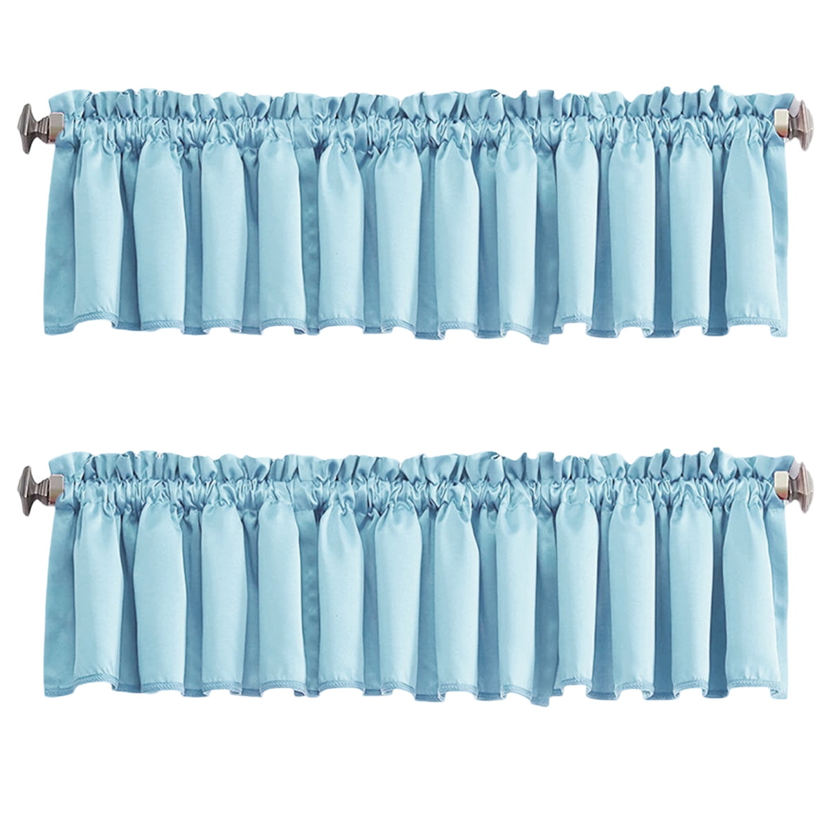 2 Pack Buffalo Check Plaid Window Valances White and Black Farmhouse ...