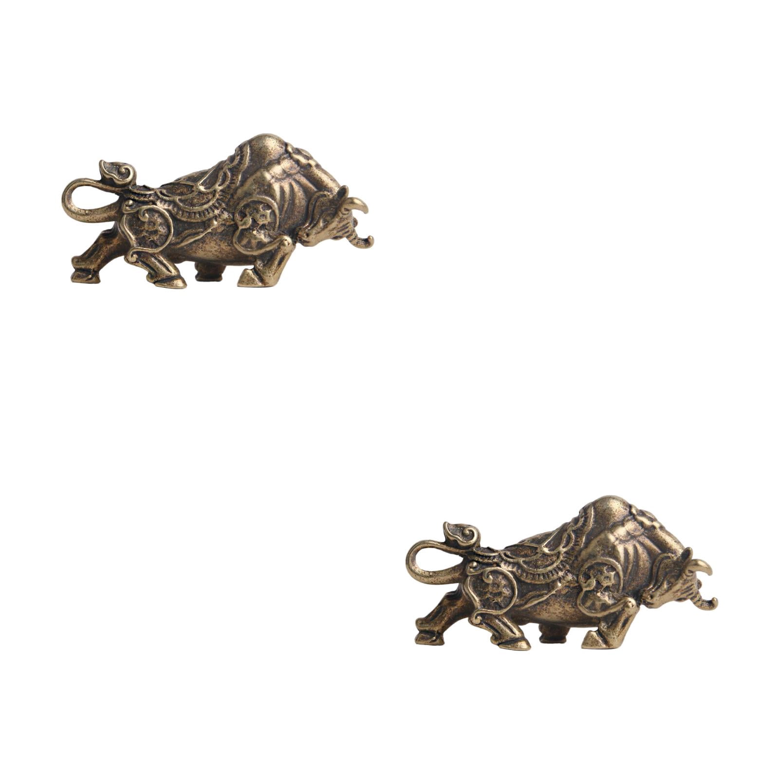2 Pack Bull Bullfighting Ornaments Desk Decorations Statue Office ...
