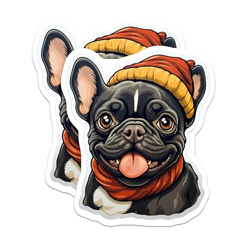 (2 Pack) Bulldog Face Magnets - Cute Dog - French Bulldog ...