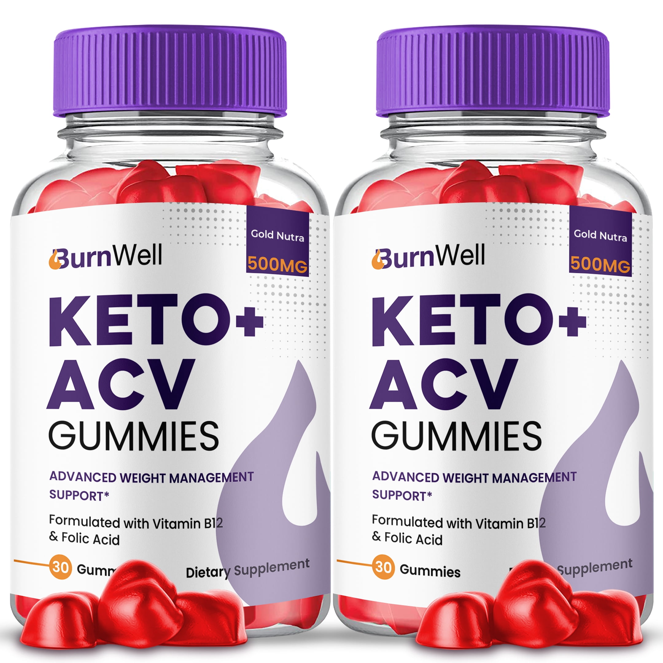 (2 Pack) BurnWell Keto ACV Gummies, BurnWell Keto + ACV Gummies ...